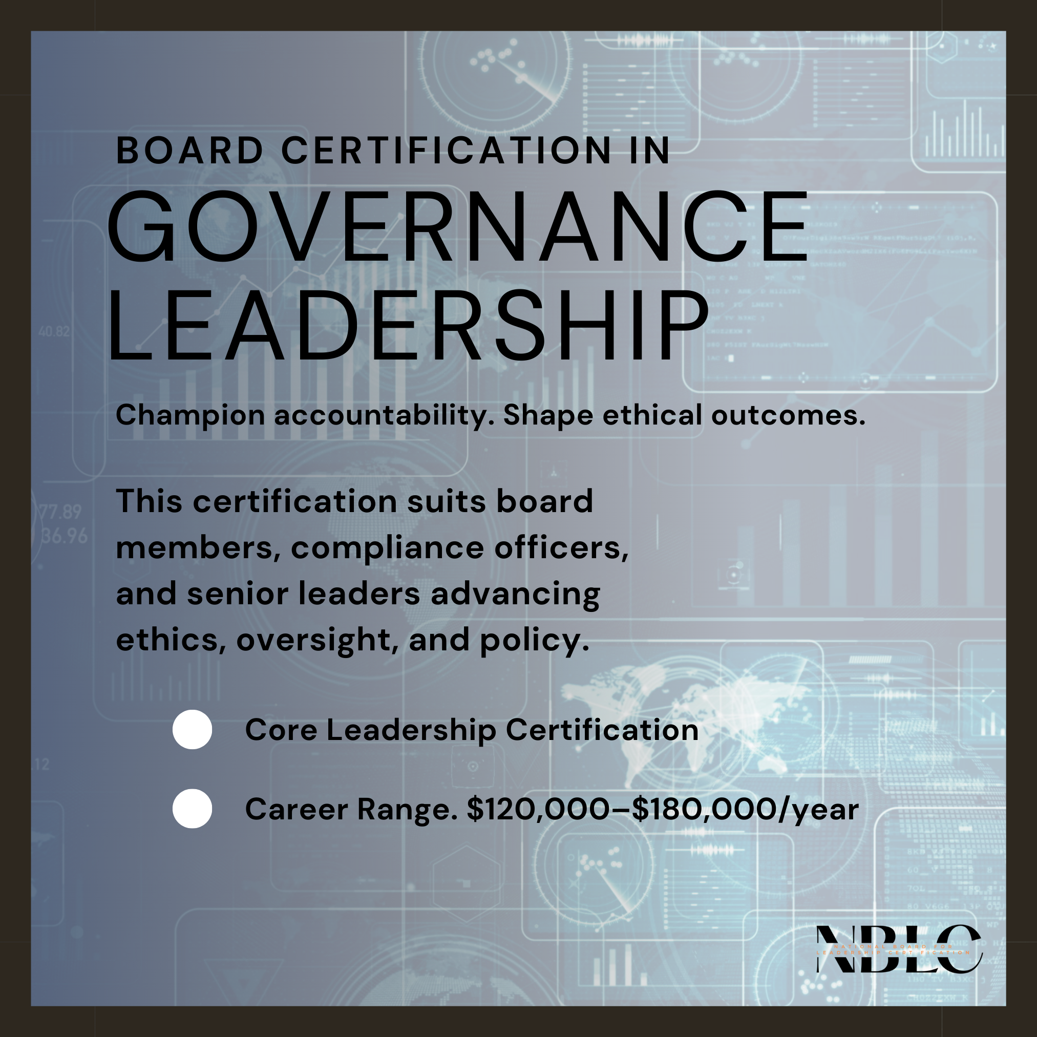 Board-Certification. Governance Leadership – National Board for ...